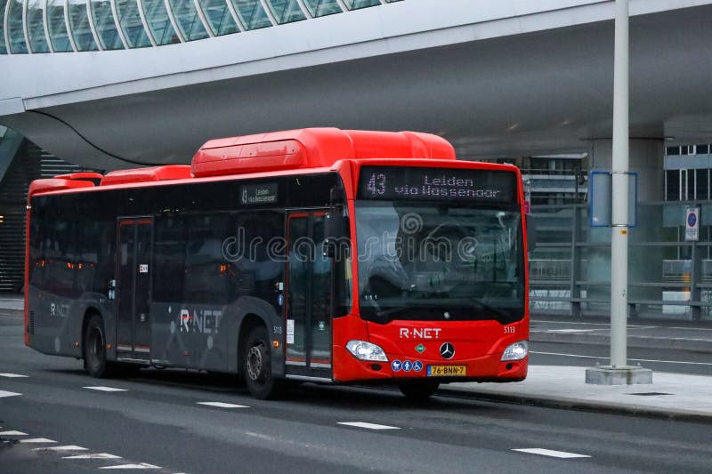 Regional EBS Bus at the Platform of Den Haag Centraal Station Editorial ...