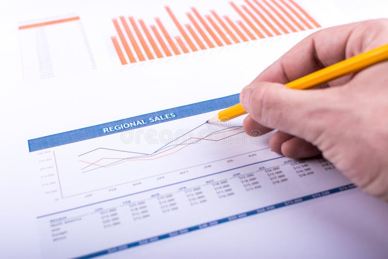 Regional sales graph stock photo. Image of improvement - 38464814