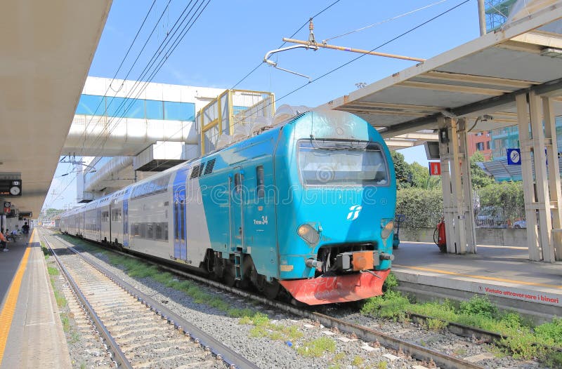 Regional train Rome Italy editorial stock photo. Image of italian ...