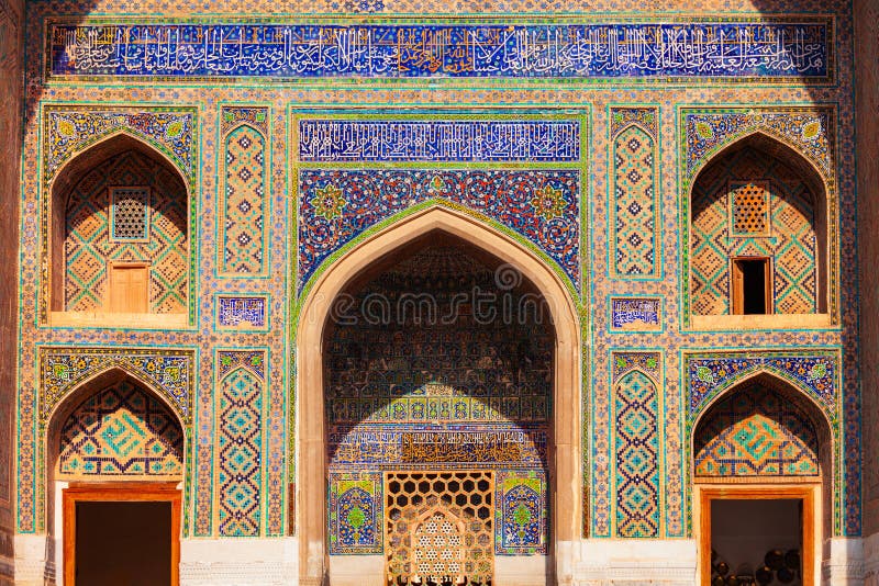 Registan Mosaic Pattern Design Background, Samarkand Editorial ...