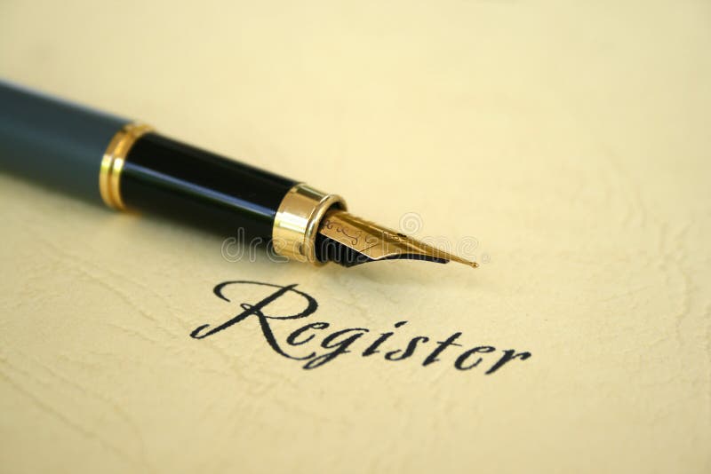 Register for Free Sign Up Concept Stock Photo - Image of newsletter ...