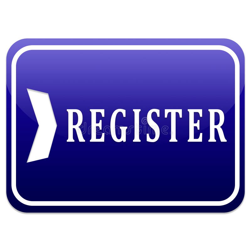 Register button stock illustration. Illustration of rectangle - 115001314