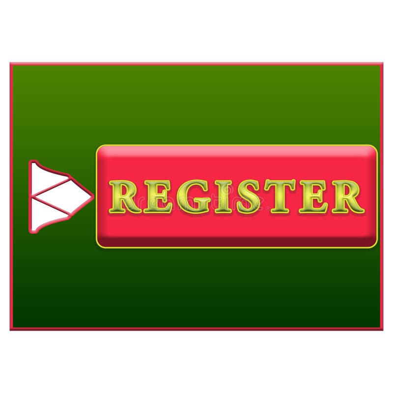 Register button stock illustration. Illustration of account - 93154278
