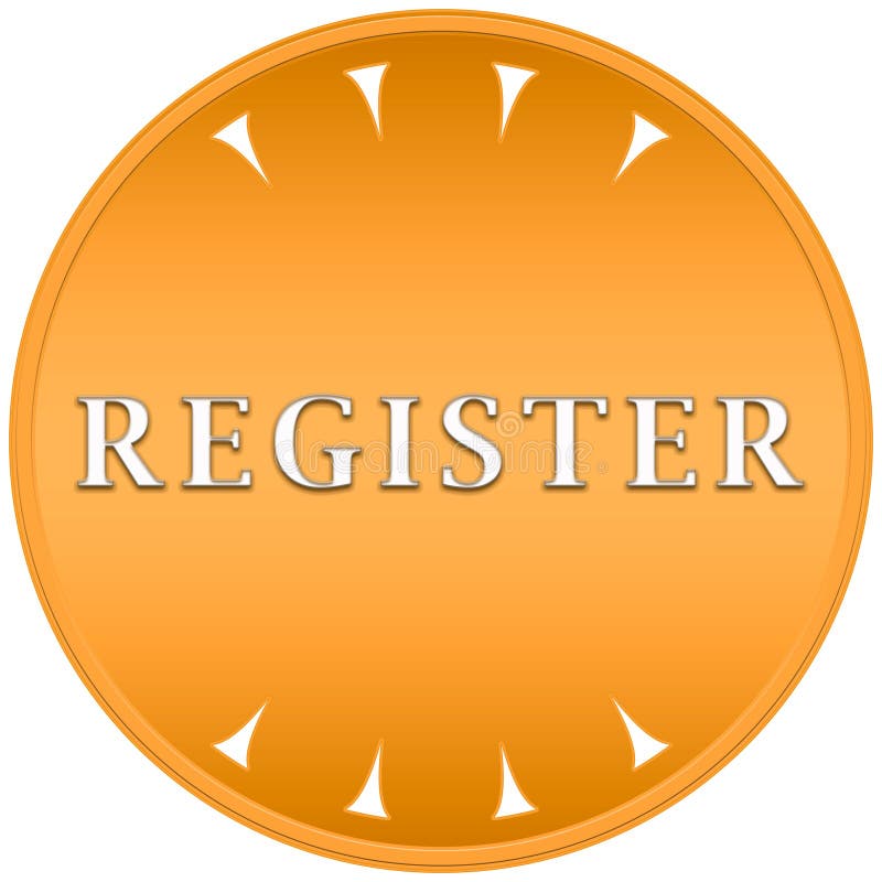 Register button stock illustration. Illustration of circle - 85542062