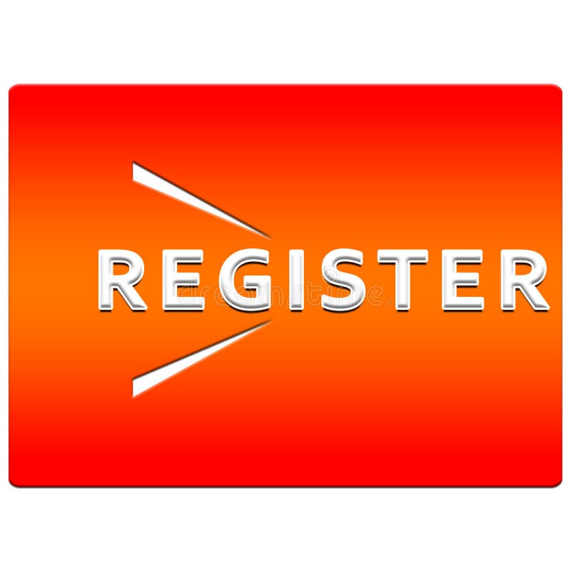 Register button stock illustration. Illustration of banner - 93602717