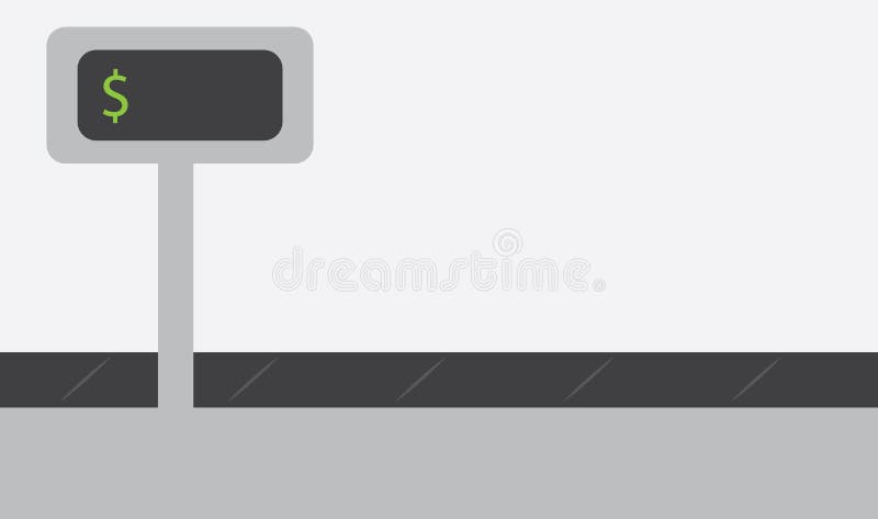 Register Conveyor Belt stock vector. Illustration of electronic - 28454917