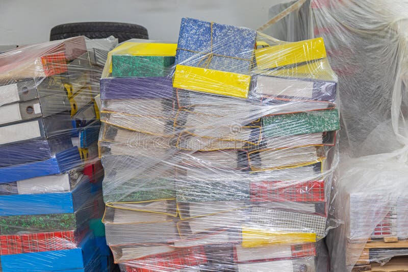 Register Document Folder Pallet Stock Photo - Image of safety ...