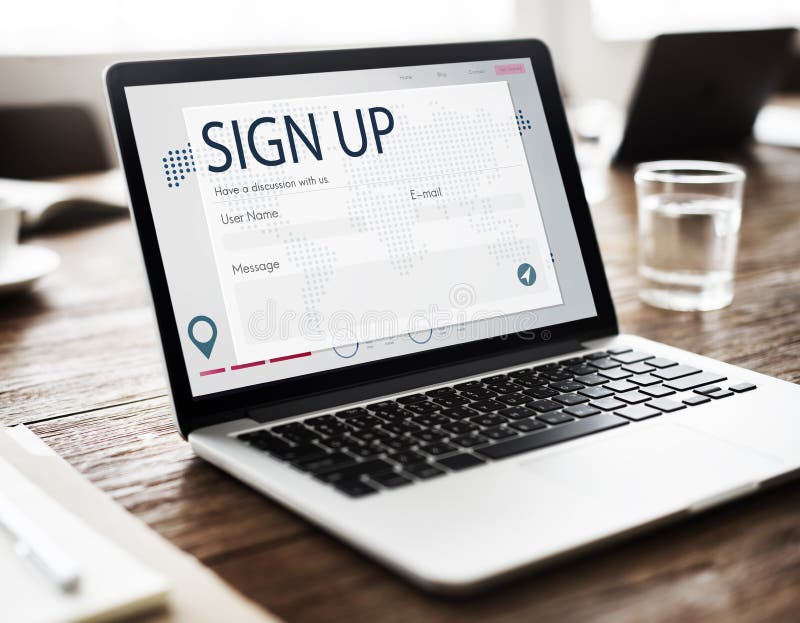 Register Enquiry Online Web Page Concept Stock Image - Image of ...