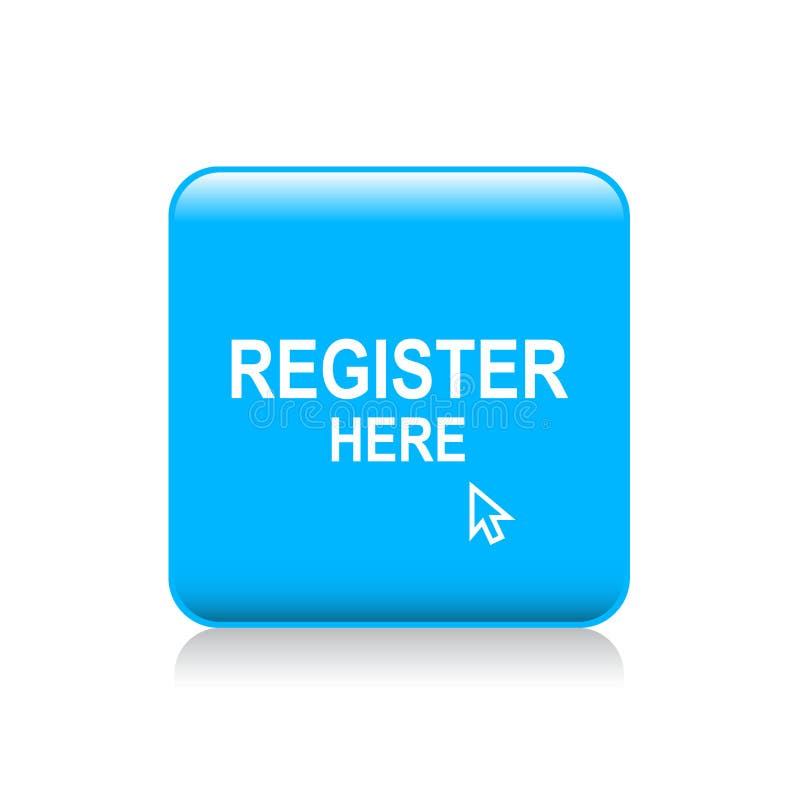 Register here button stock vector. Illustration of computer - 128696984