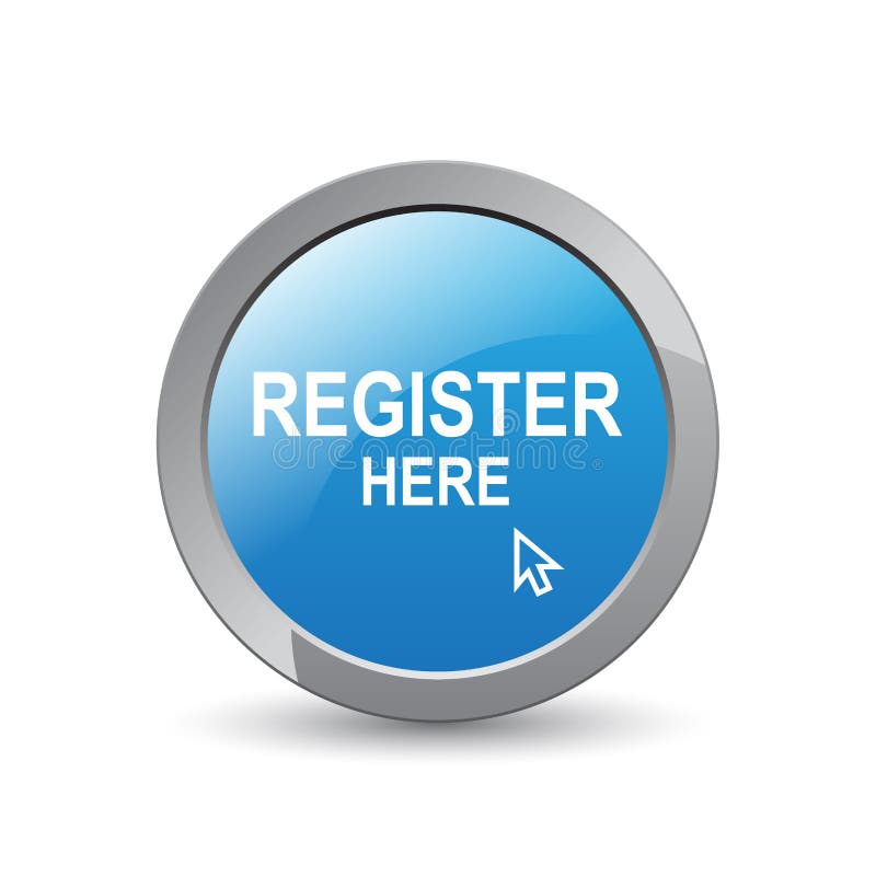 Register here button stock vector. Illustration of computer - 128696984