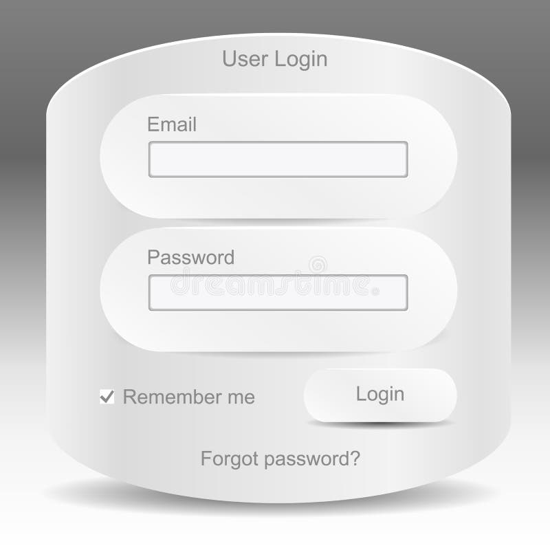 Login and Register Form with Blue Theme for Desktop Application or ...