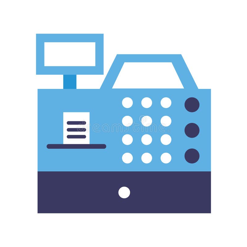 Register Machine Isolated Icon Stock Vector - Illustration of icon ...