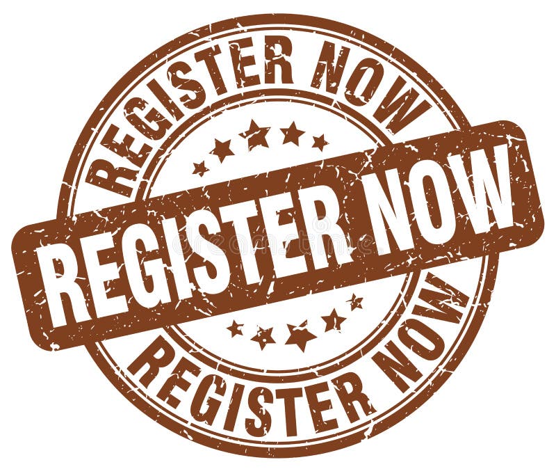 Register now stamp stock vector. Illustration of rubber - 148259985