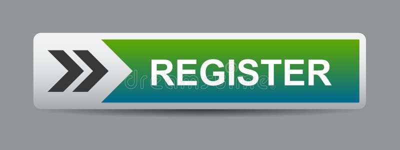 Register now button green stock illustration. Illustration of arrow ...