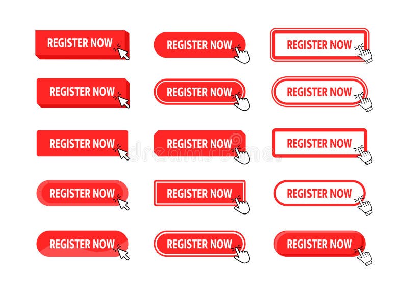 Click To Register Button Stock Illustrations – 601 Click To Register ...