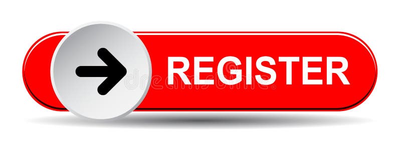 Register now button red stock illustration. Illustration of shape ...
