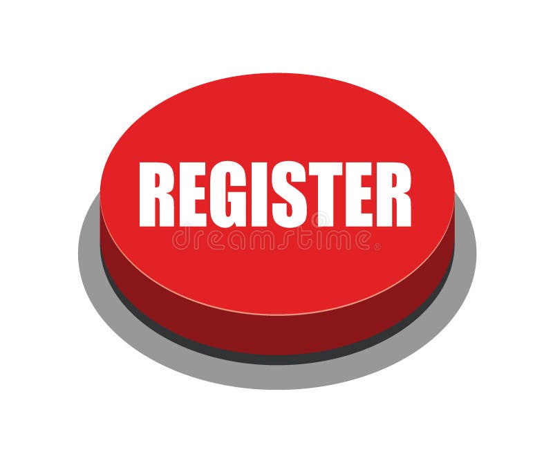 Register now button red stock illustration. Illustration of advertising ...