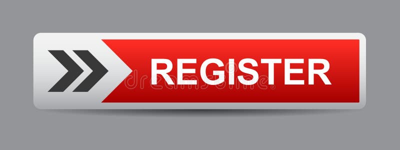 Register now button red stock illustration. Illustration of apply ...