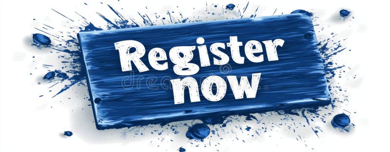 The Register Now Button is a Square 3D Push Button. Stock Image - Image ...