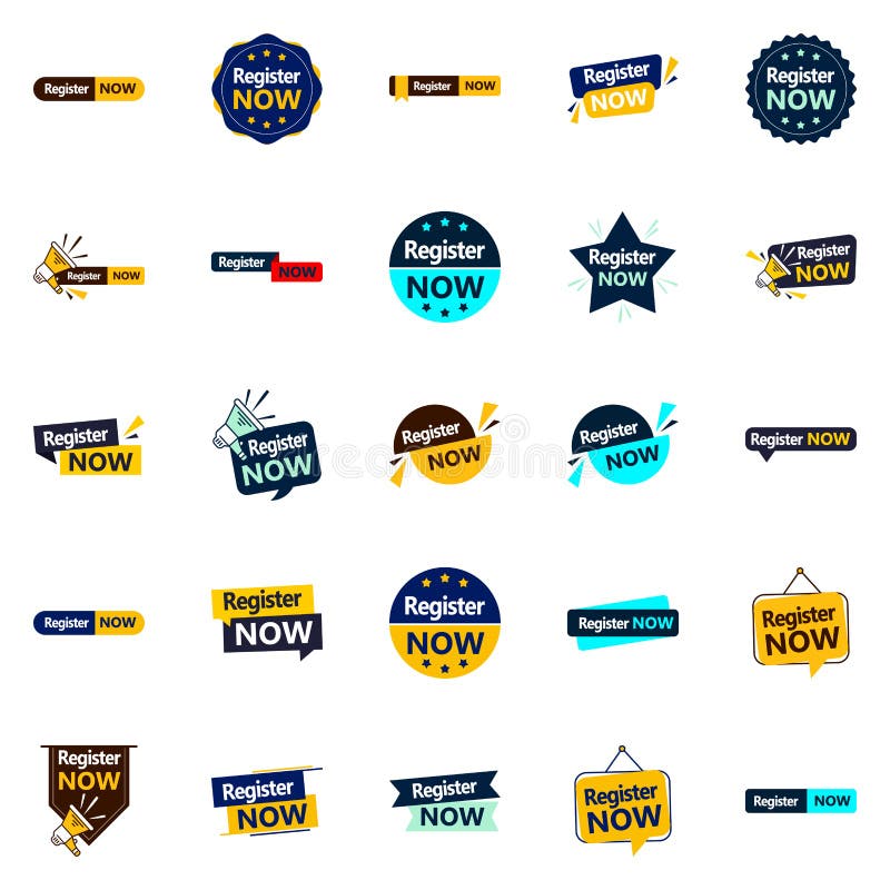 Register Now 25 Eye Catching Typographic Banners for Promoting ...