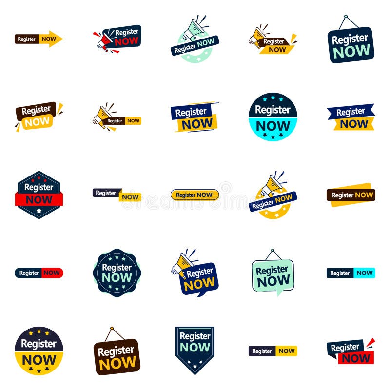 Register Now 25 Eye Catching Typographic Designs To Increase ...