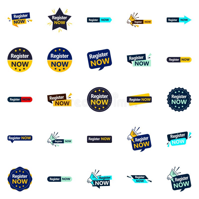 Register Now 25 Eye Catching Typographic Designs To Increase ...