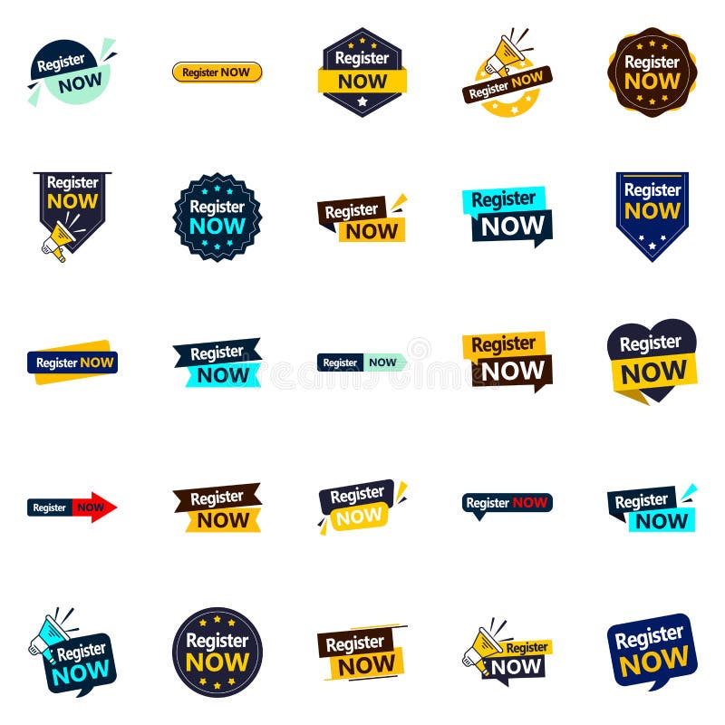 Register Now 25 High Quality Typographic Designs To Boost Registration ...