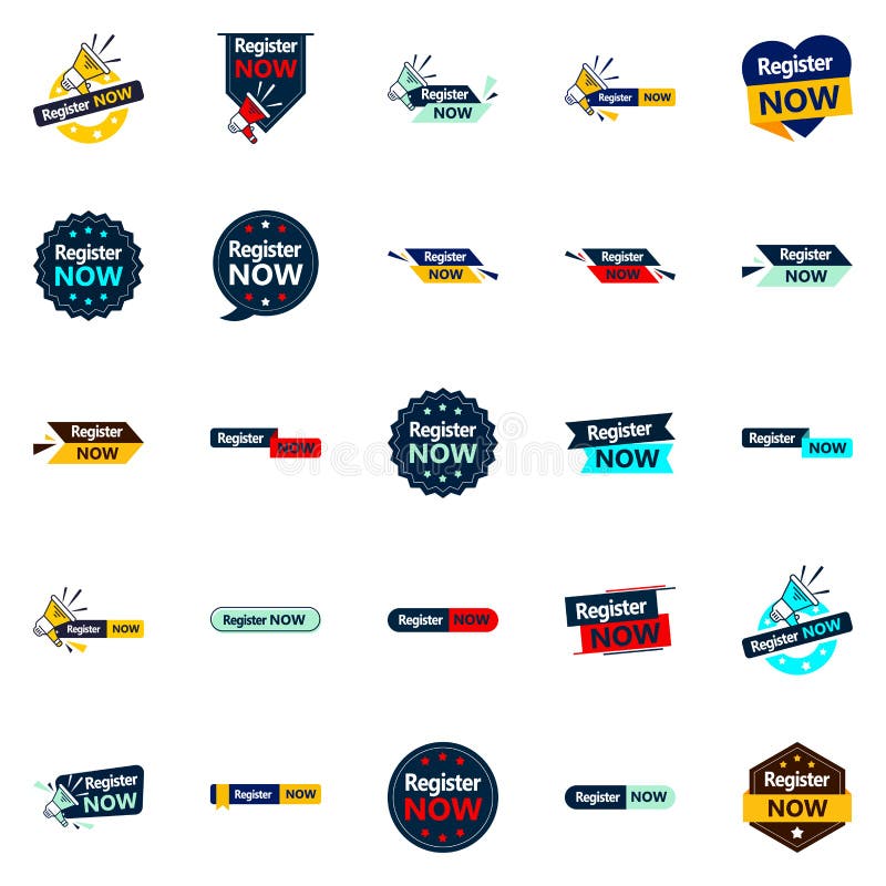 Register Now 25 High Quality Typographic Designs To Boost Registration ...