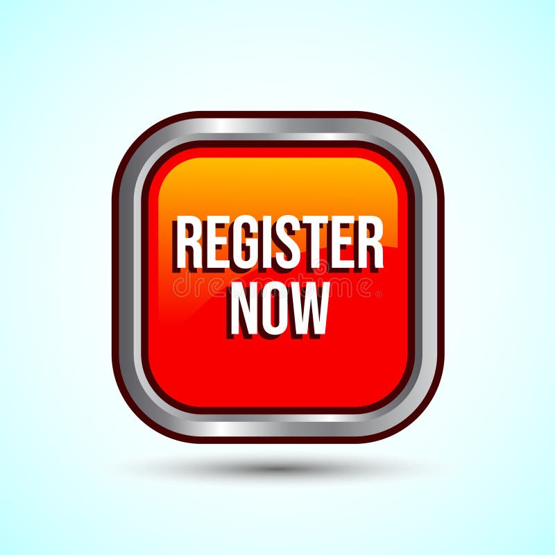 Register Now Icon Button Design Illustration Stock Vector ...