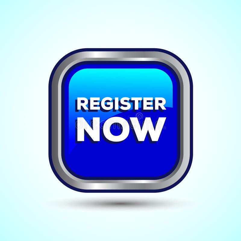 Register Now Icon Button Design Illustration Stock Vector ...