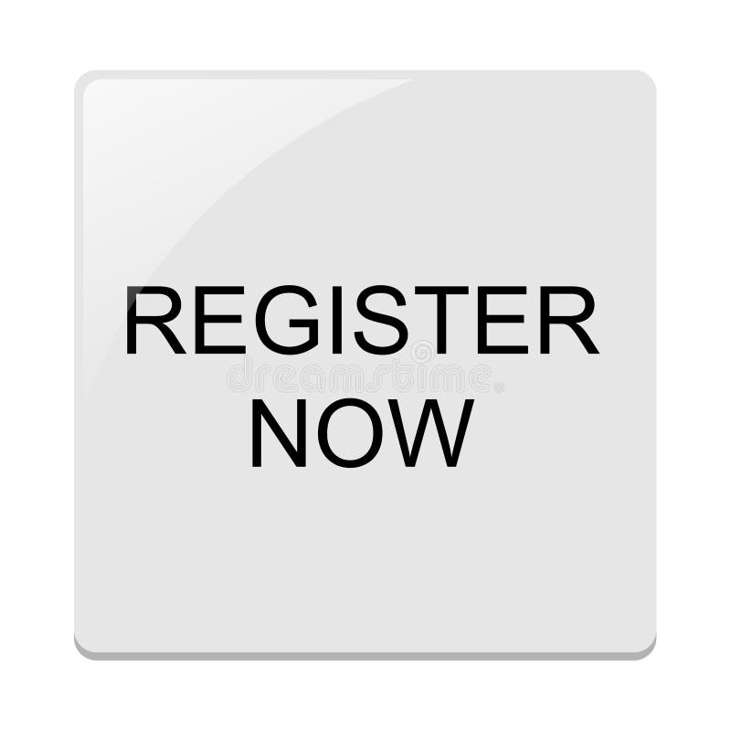 Register now stock vector. Illustration of glass, clip - 151488738