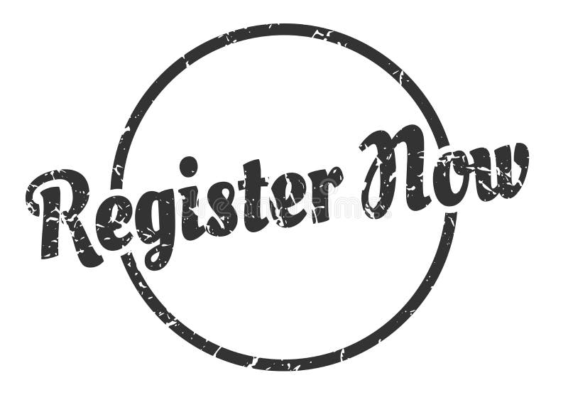 Register Now Sign. Register Now Round Vintage Stamp Stock Vector ...