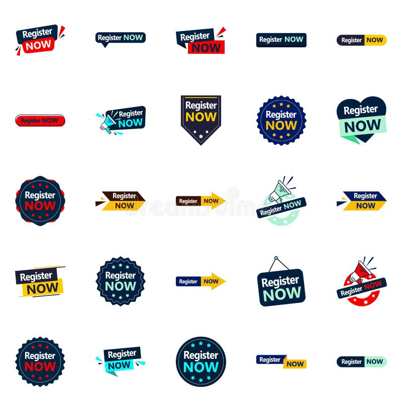 Register Now 25 Unique Typographic Designs To Motivate Registration ...