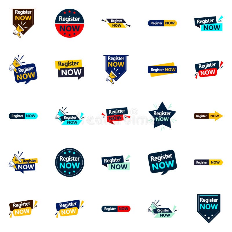 Register Now 25 Unique Typographic Designs To Motivate Registration ...