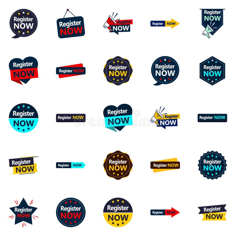 Register Now 25 Unique Typographic Designs To Motivate Registration ...