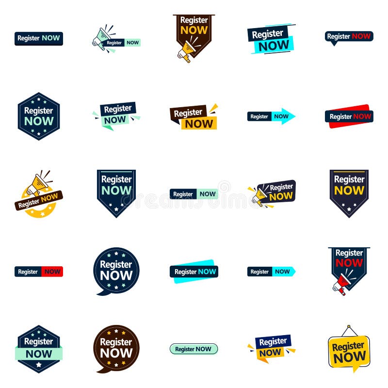 Register Now 25 Unique Typographic Designs To Skyrocket Registration ...