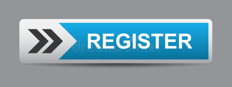 Register now button blue stock illustration. Illustration of color ...