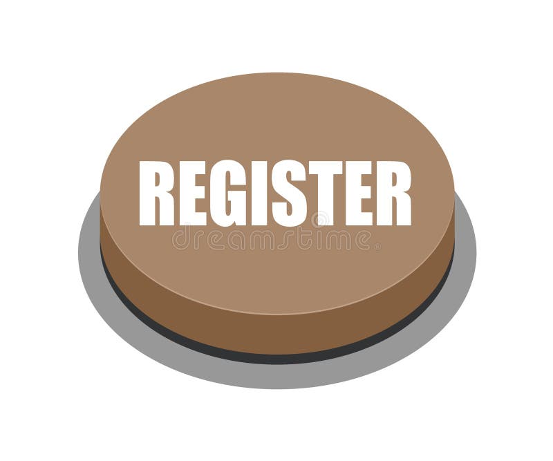Register now button pink stock illustration. Illustration of business ...