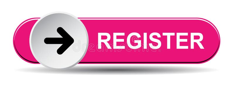 Register now button pink stock illustration. Illustration of internet ...