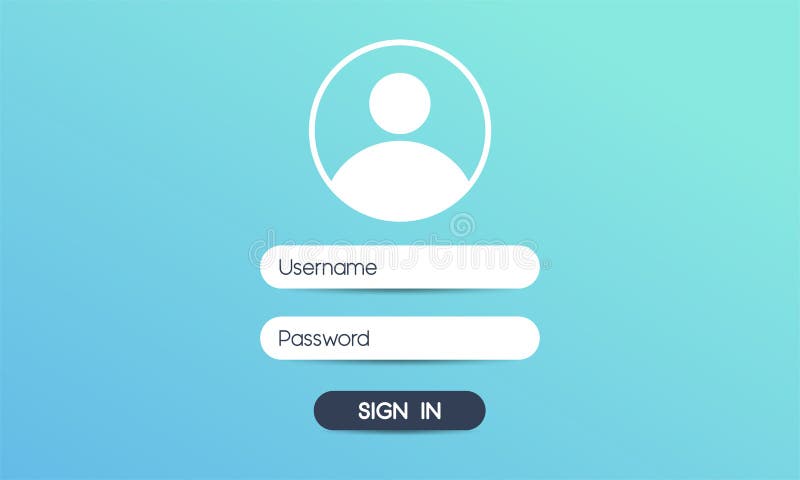 Register Page Design. Login Form Account User Password Identity Ui Web ...