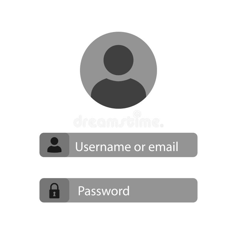 Register Page Design. Login Form Account User Password Identity Web Log ...