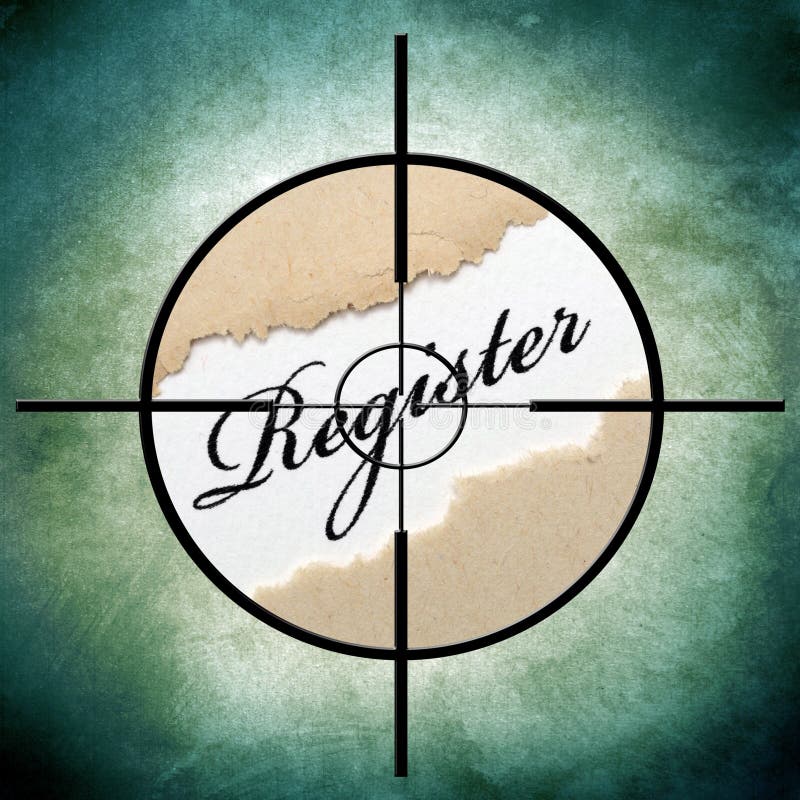 Register target stock image. Image of organization, target - 173719645