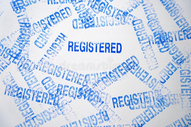 Registered Blue Stamp Stock Photos - Free & Royalty-Free Stock Photos ...