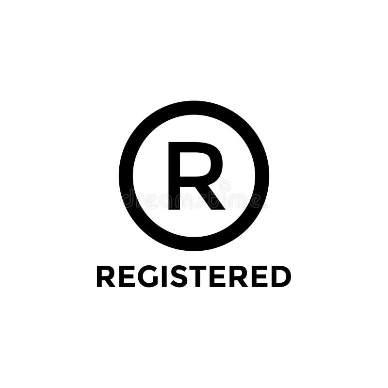 Registered Company Icon Design Template Vector Isolated Stock Vector ...