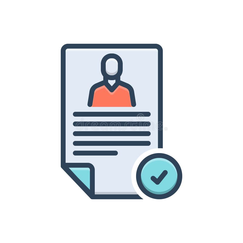 Color Illustration Icon for Registered, Certified and Cataloged Stock ...