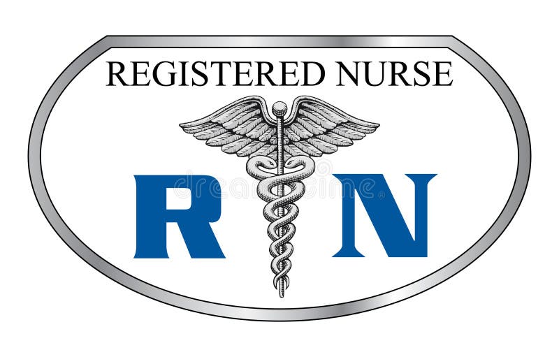 Registered Nurse Button stock vector. Illustration of health - 31346184