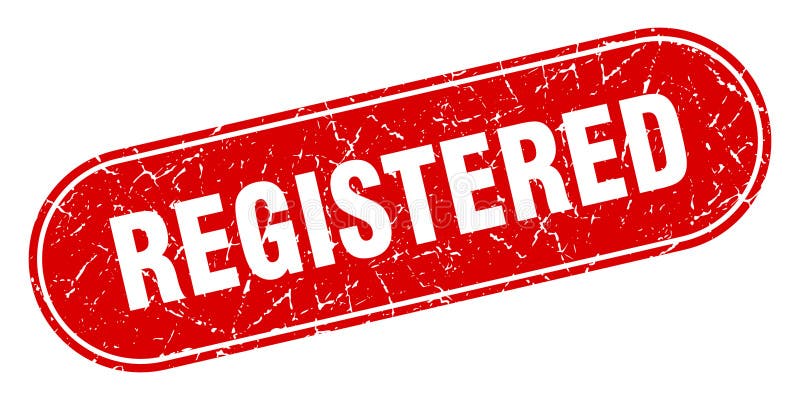 Registered sign stock illustration. Illustration of icon - 7647569