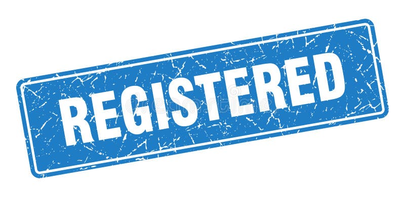 Registered sign stock illustration. Illustration of icon - 7647569