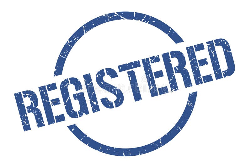 Registered stamp stock vector. Illustration of vintage - 136944739