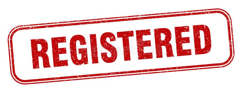 Registered Stamp. Registered Square Grunge Sign Stock Vector ...